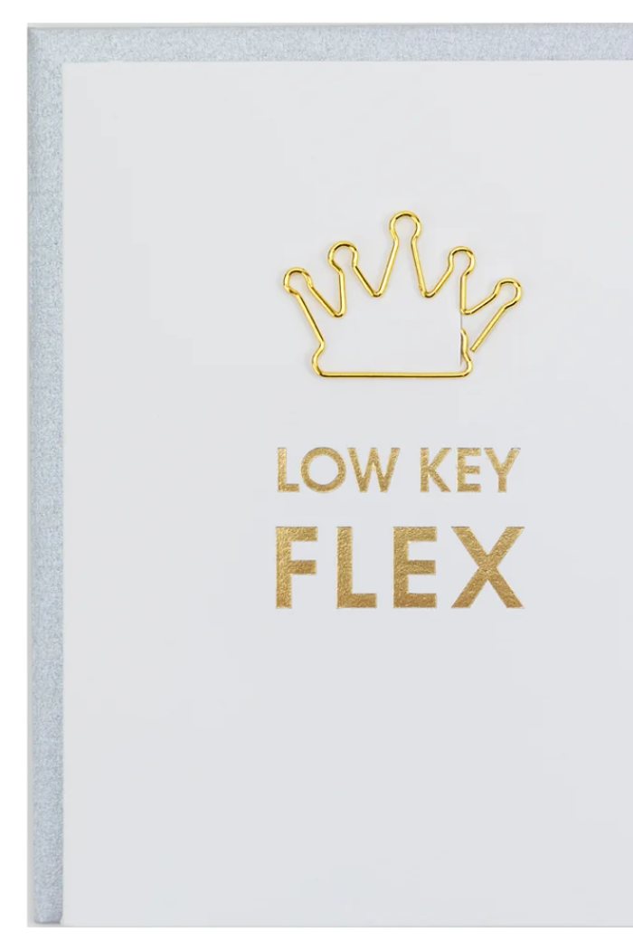Low Key Flex Crown Paperclip Card – Blue Gardenia Boutique